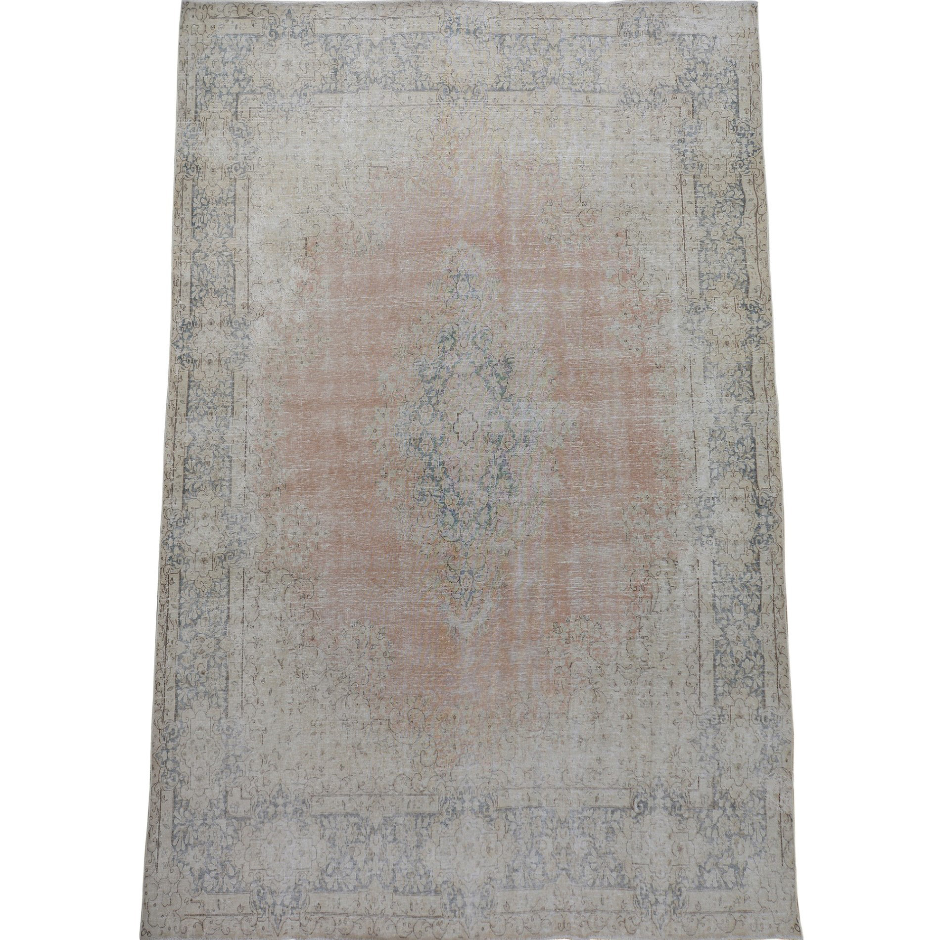 Isabelline One-of-a-Kind Jaquil Hand-Knotted 1940s Kerman Rust 9'9" x ...