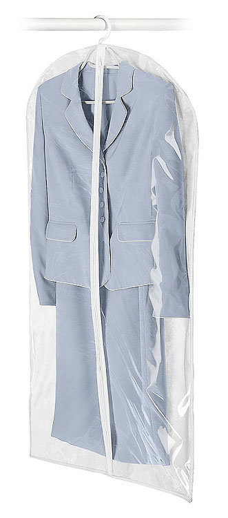 Whitmor Zippered Hanging Dress Bag - Clear | Wayfair