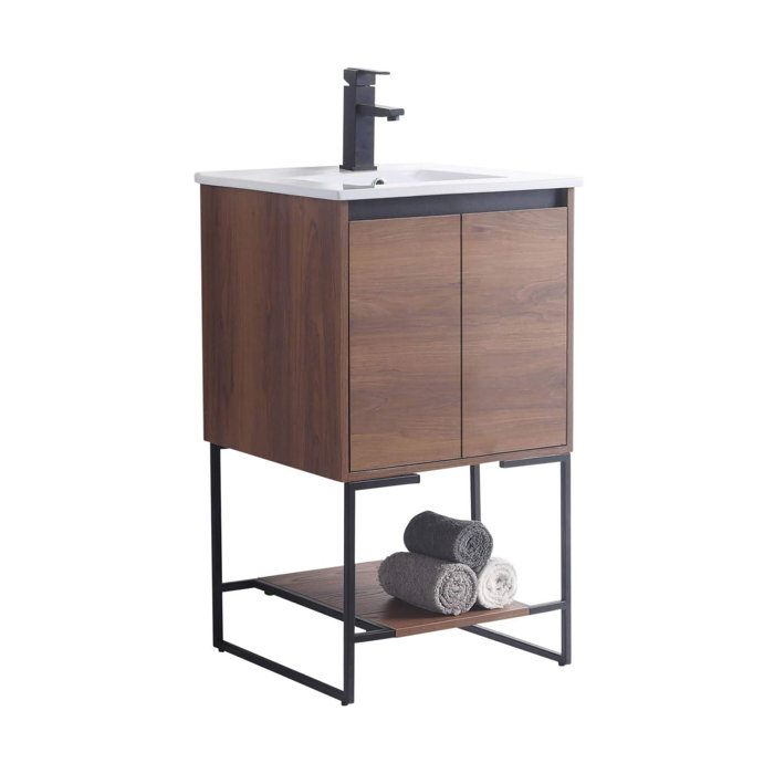 Latitude Run® Antrel 20'' Free Standing Single Bathroom Vanity with ...