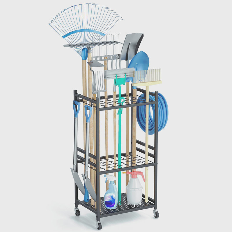 MASMIO Yard Tool Tower rack for Garage Organization and Storage | Wayfair