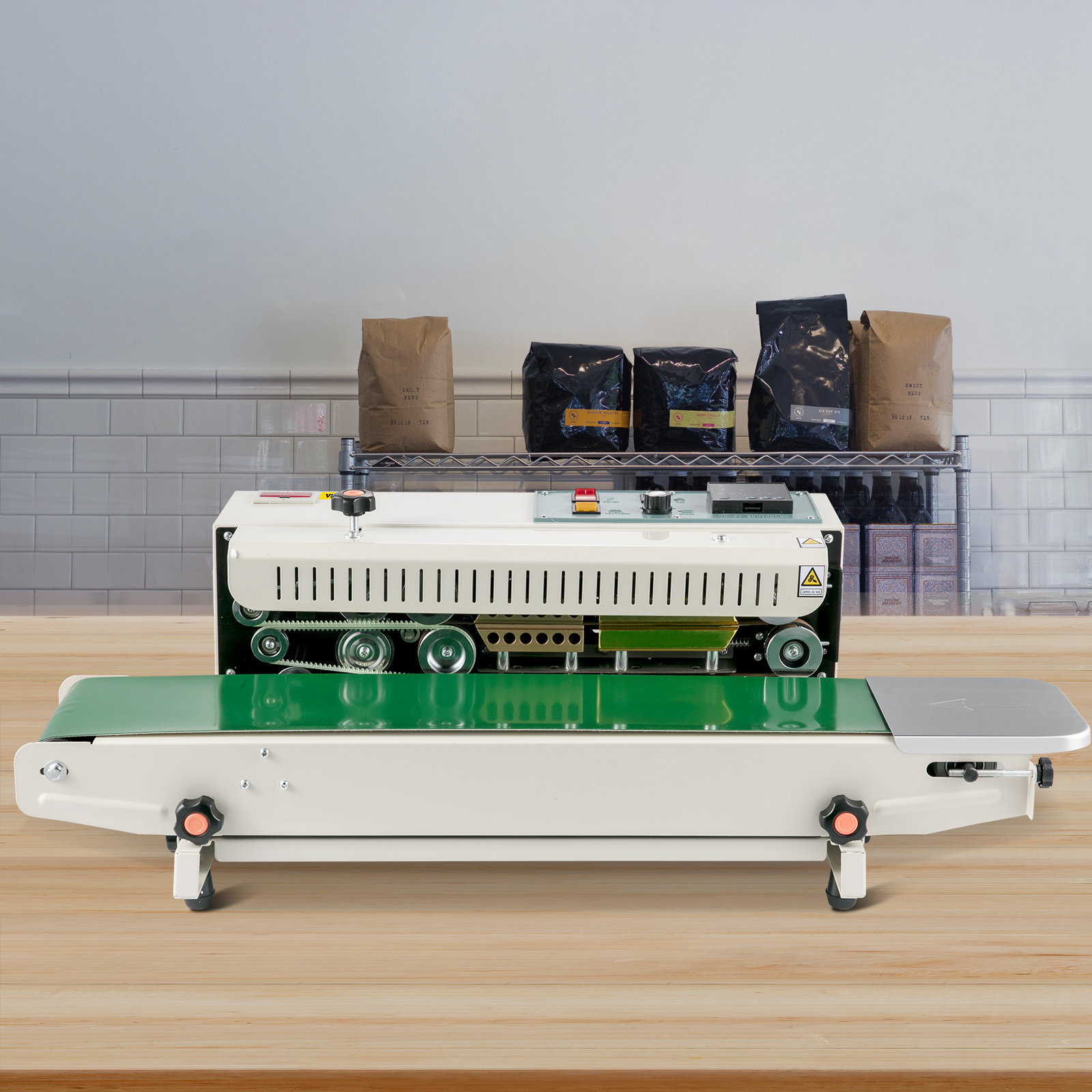 VEVOR Continuous Bag Band Sealing Machine FR900K Band Sealer Machine ...