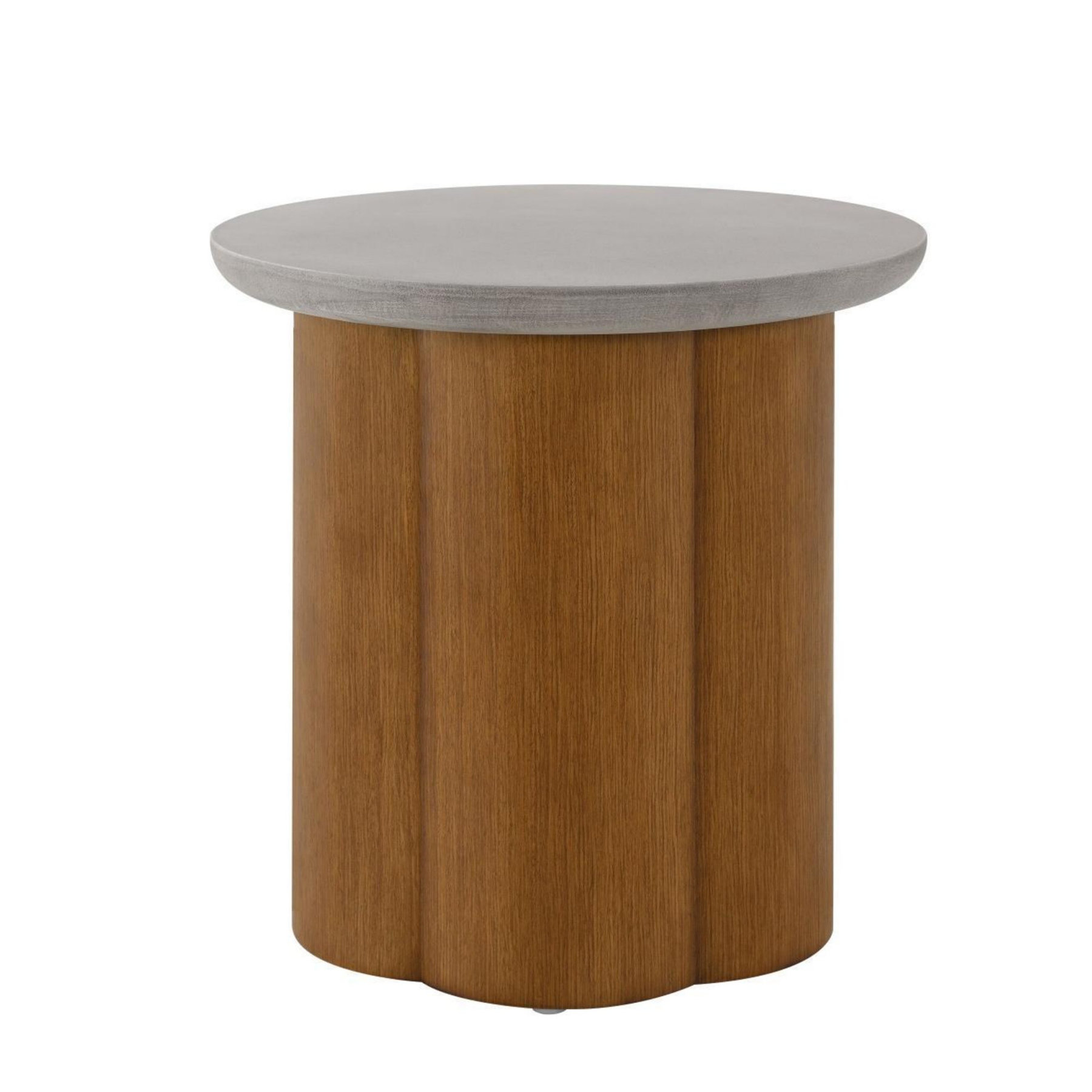 Hokku Designs Evenlyn Faux Concrete Top End Table | Wayfair