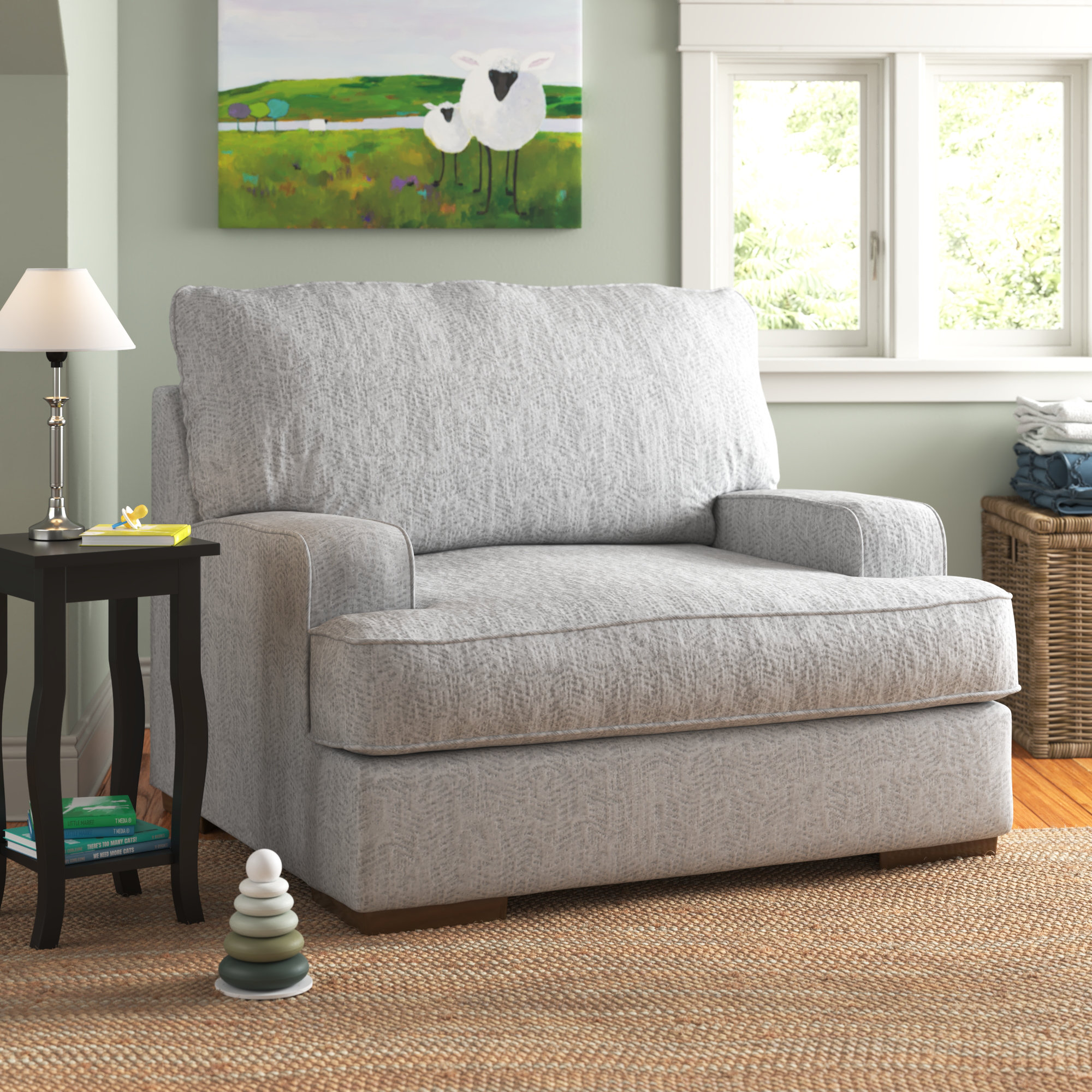 Andover Mills™ Baby & Kids Mercado 49" Wide Polyester Oversized Chair ...