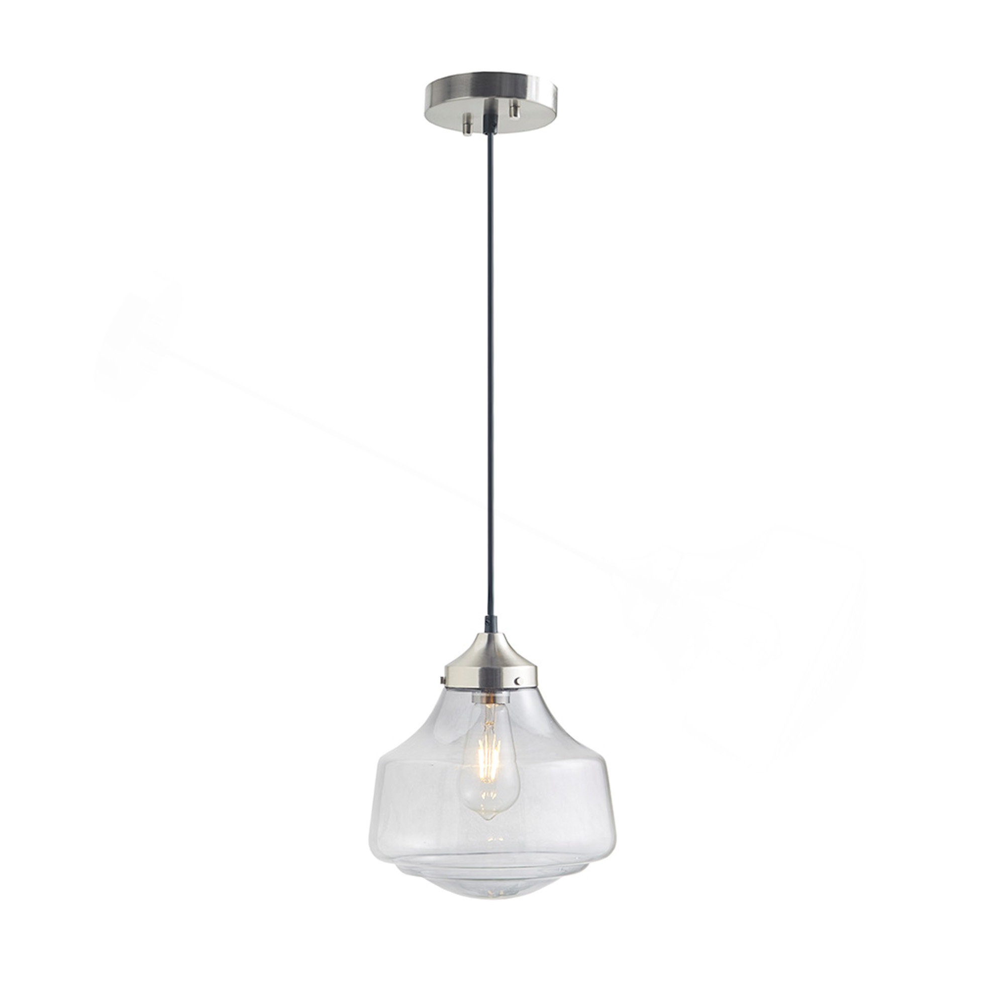 Longshore Tides Elm Bell-Shaped Glass Pendant | Wayfair