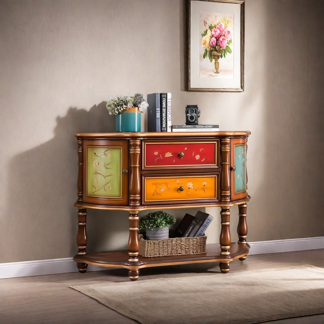 interanest American Retro Multifunctional Console Table | Wayfair