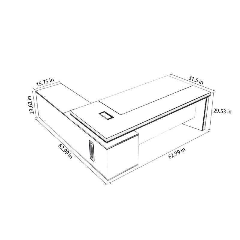 Defft Office Teacher indoor desk, modern style luxury desk | Wayfair