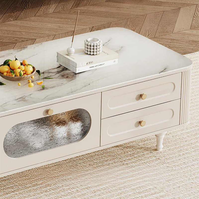 AWORET Premium American cream end table | Wayfair