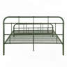 17 Stories Metal Bed with Rounded Corner Headboard and Footboard ...
