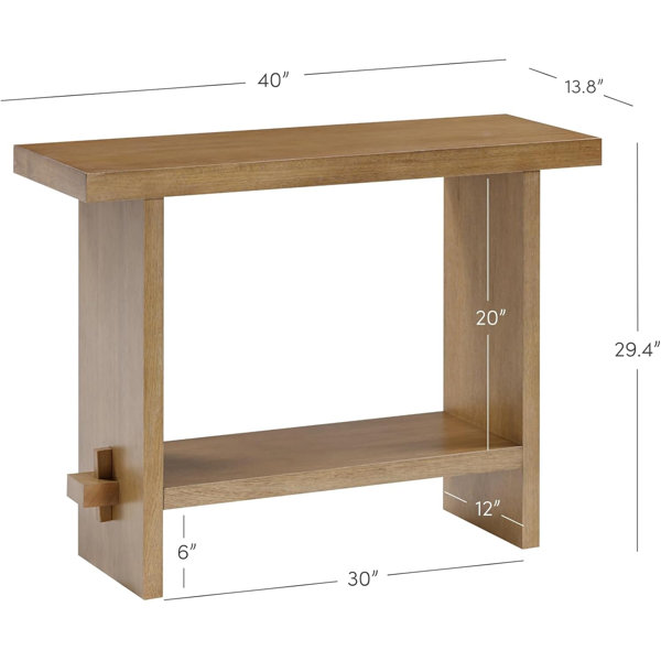 Hokku Designs Console de rangement en bois avec rangement pour hall d ...