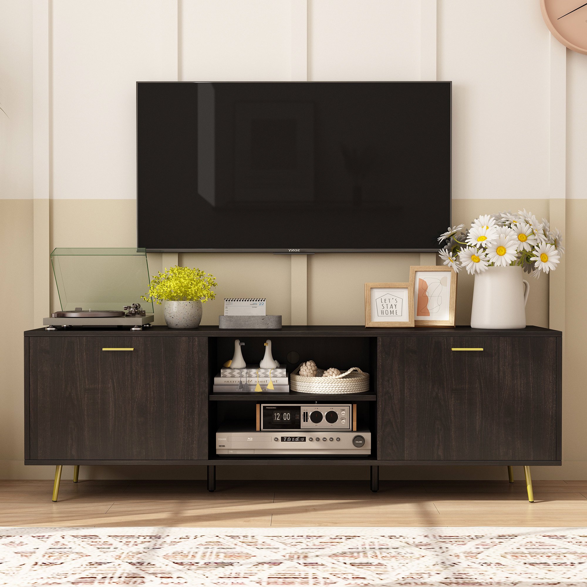 Everly Quinn Media Console & Reviews | Wayfair