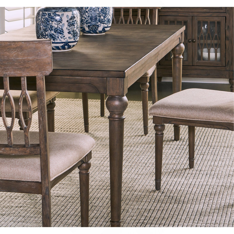 Charlton Home® 72 Inch Dining Table Only, Extends To 90 Inches, Vintage ...