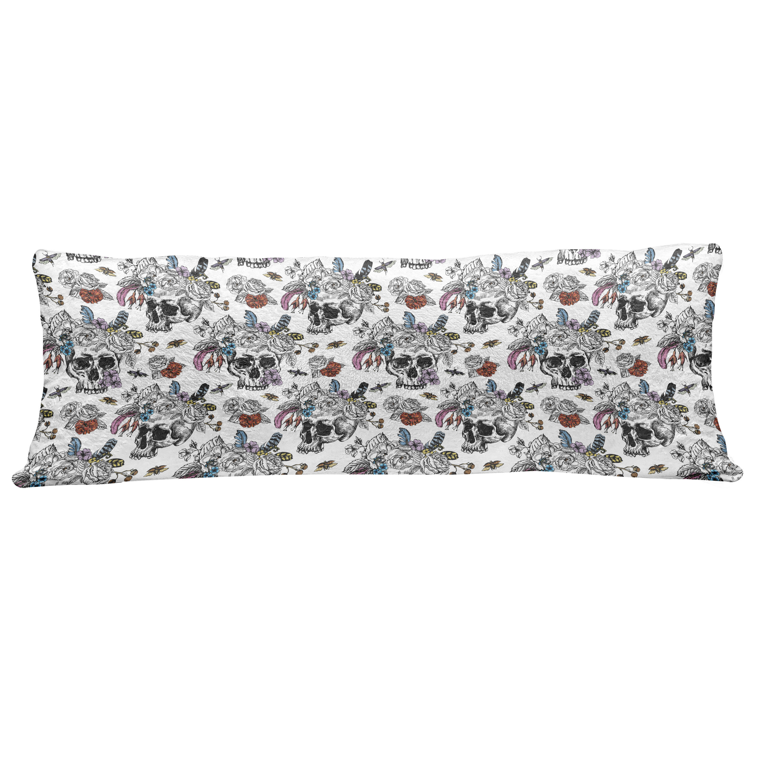 Ambesonne Gothic Fluffy Body Pillow Case Cover With Zipper, Day Of The ...