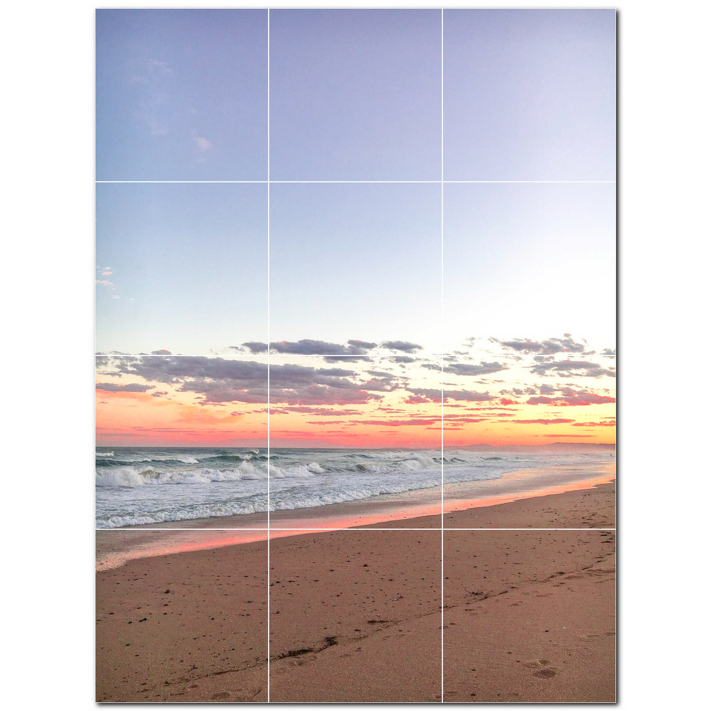 Picture-Tiles.com Sunset Photo 4.25'' x 4.25'' Satin Ceramic Decorative ...