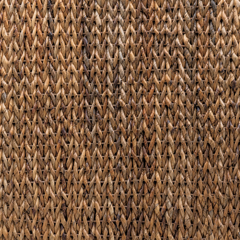Bayou Breeze Romero Rattan/Wicker Natural Brown Panel Headboard ...