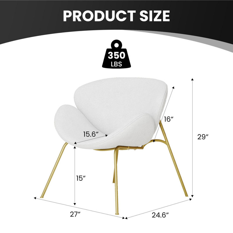 Mercer41 Modern Minimalist Design Barrel Chair | Wayfair