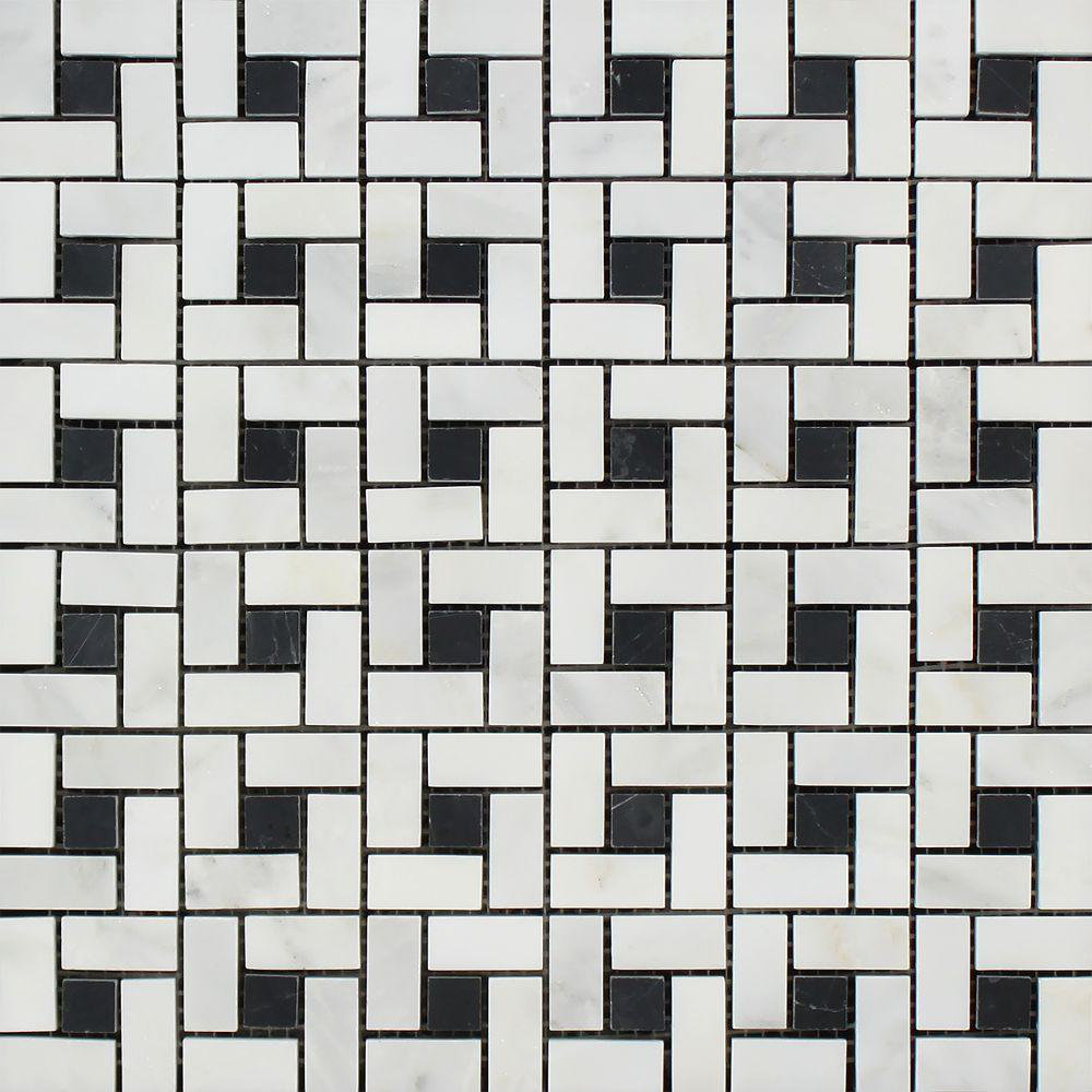 Stone & Tile Shoppe, Inc. Marble Pinwheel Mosaic Wall & Floor Tile ...