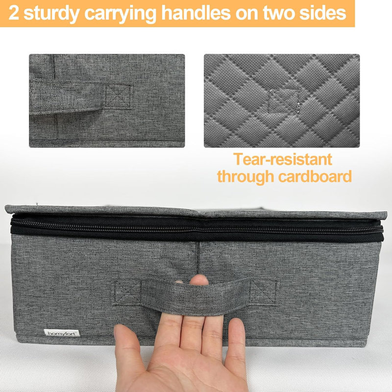 Passetas Fabric Dining Plates Storage with Felt Dividers Included | Wayfair