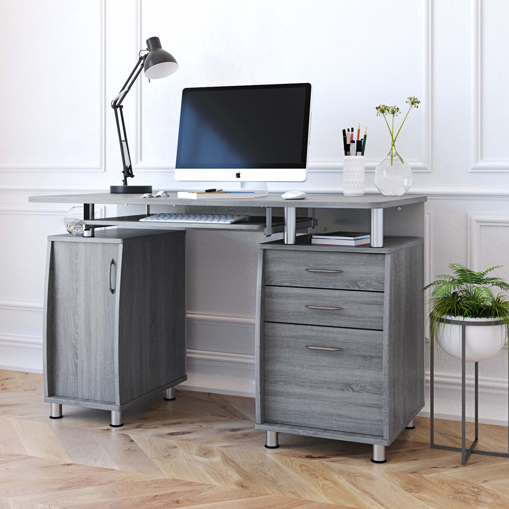 Ivy Bronx Complete Workstation Computer Desk with Storage | Wayfair