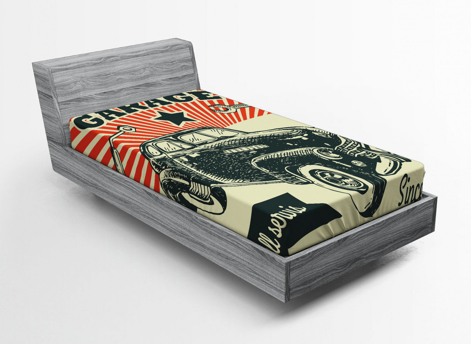 Ambesonne Cars Fitted Sheet | Wayfair