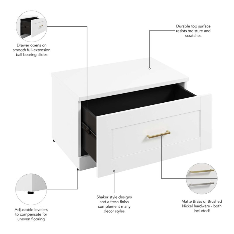 Latitude Run® 30W Shoe Bench With Drawer | Wayfair