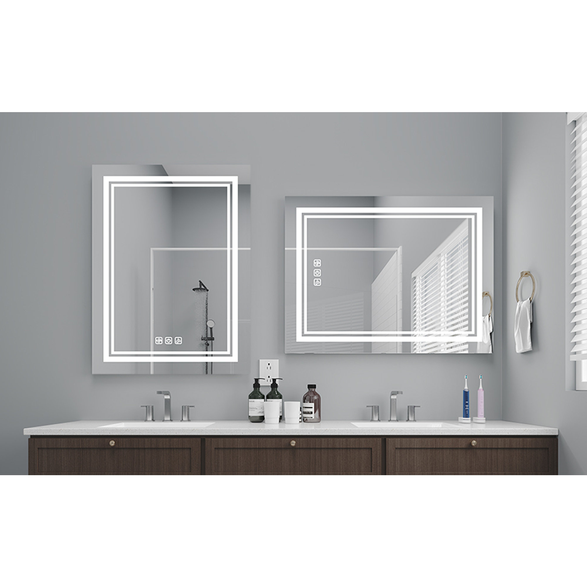 TONY'S APPLIANCES Bright LED Bathroom Mirror | Wayfair