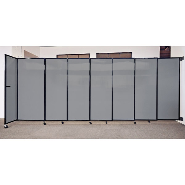 Versare 5' Tall Straightwall Sliding Wall-Mounted Partition | Wayfair