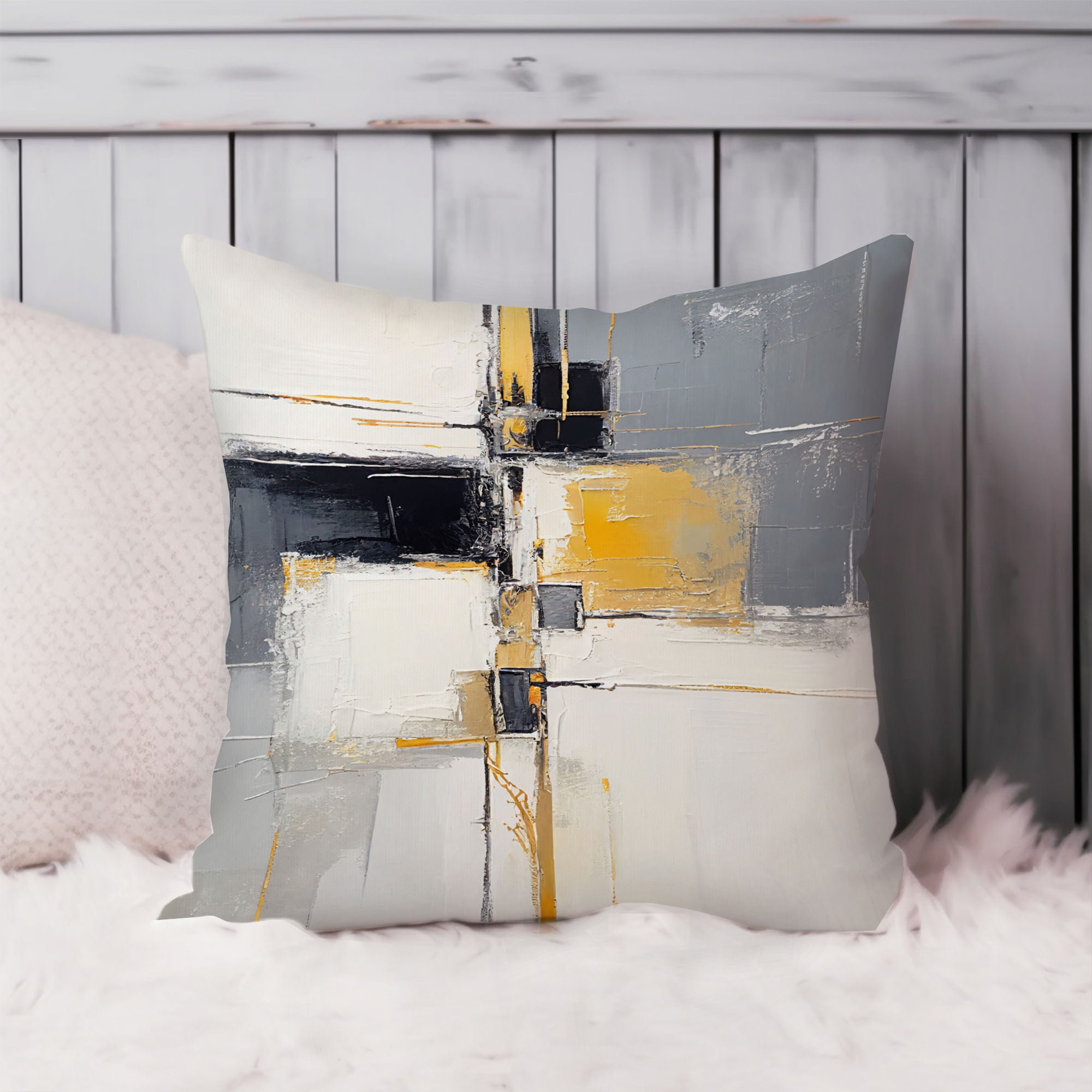 Ethan Taylor Abstract Balance Paint Brush Strokes Transitional | Wayfair