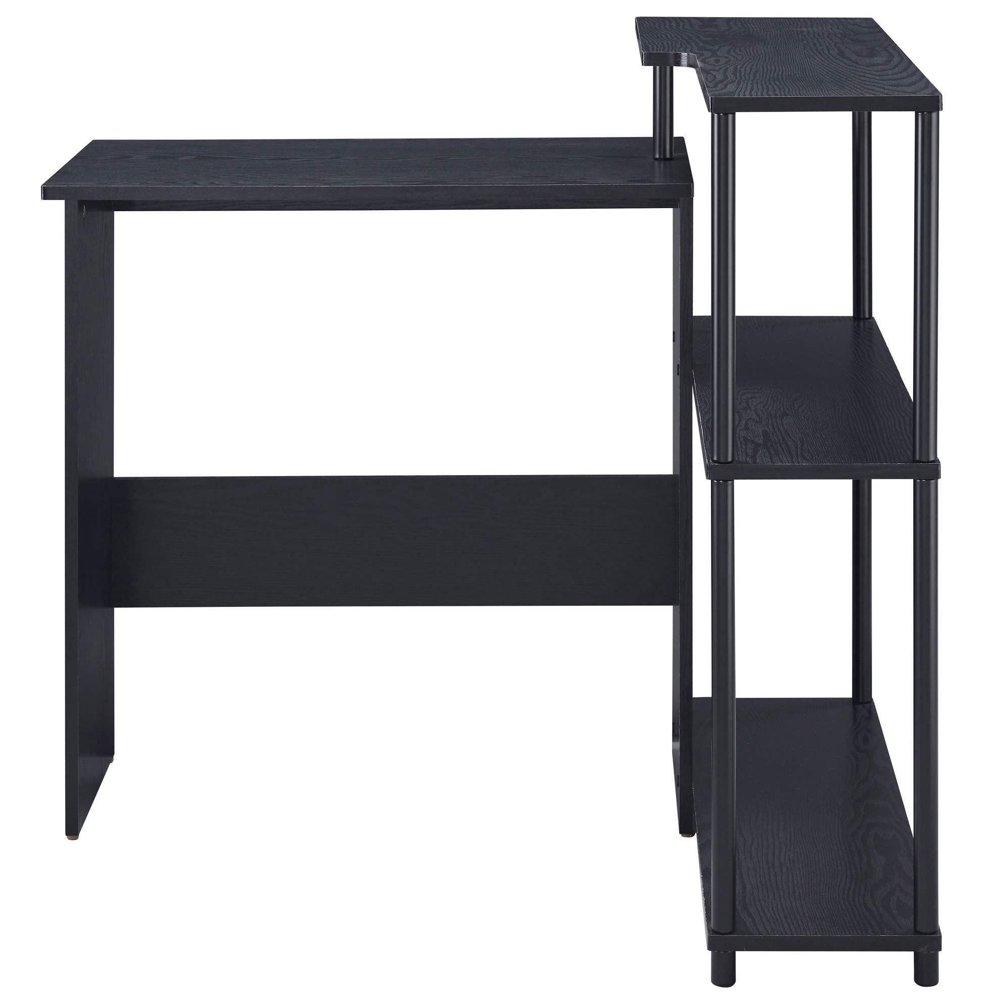 Wrought Studio™ Spacious Workspace Desk With 3 Bookcase And Side File ...