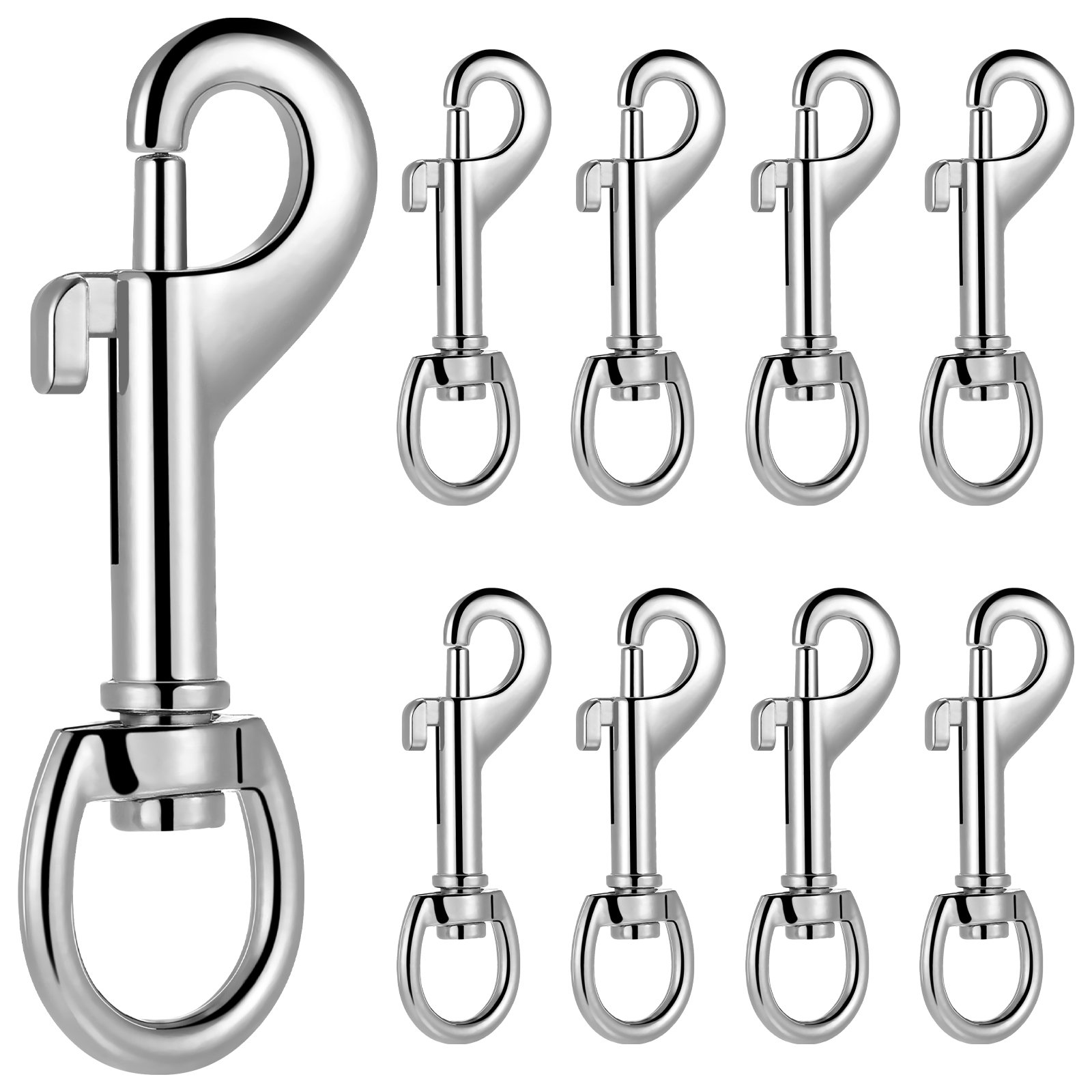 Ebern Designs 24Pcs Bolt Snaps Pet Leash Snap Hooks Leash Clip Swivel ...