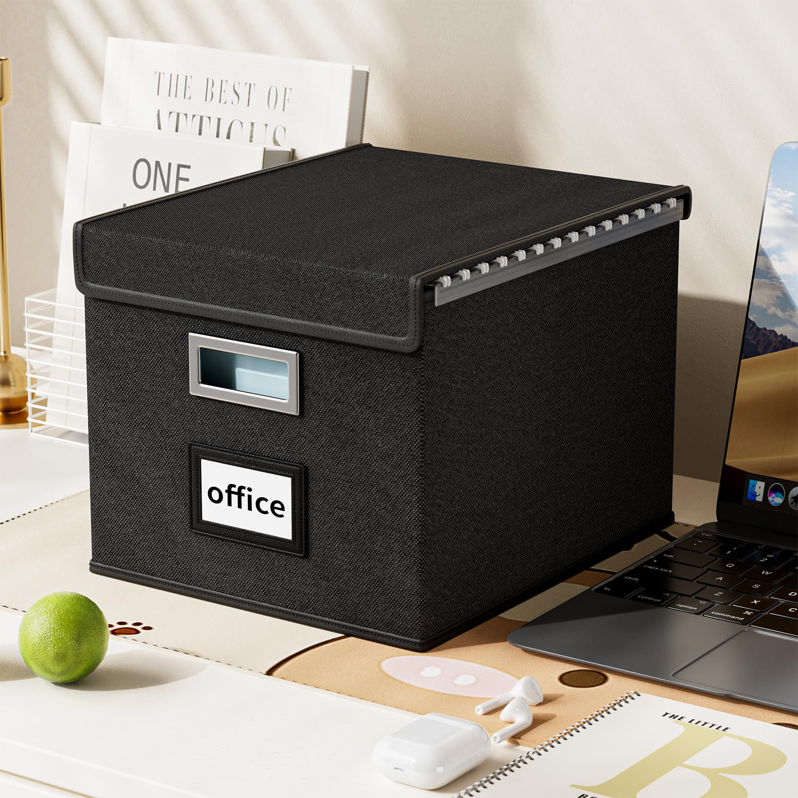 Fish hunter Upgraded Portable File Organizer Box, Large Linen Hanging ...