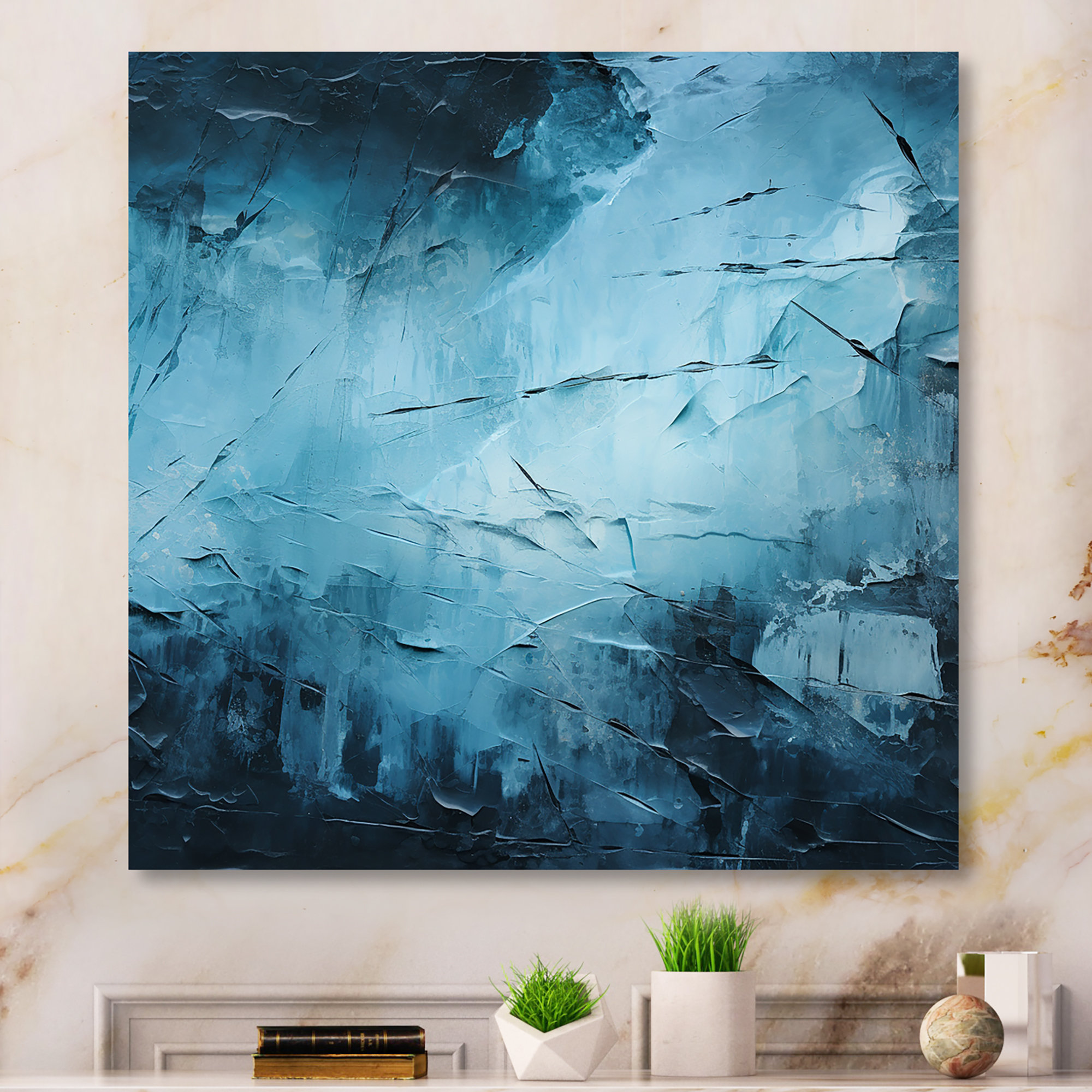 Wrought Studio™ - Abstract Shapes Metal Wall Print | Wayfair