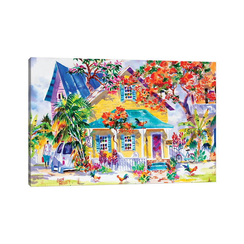 East Urban Home Key West Colors by Ellen Negley - Wrapped Canvas ...