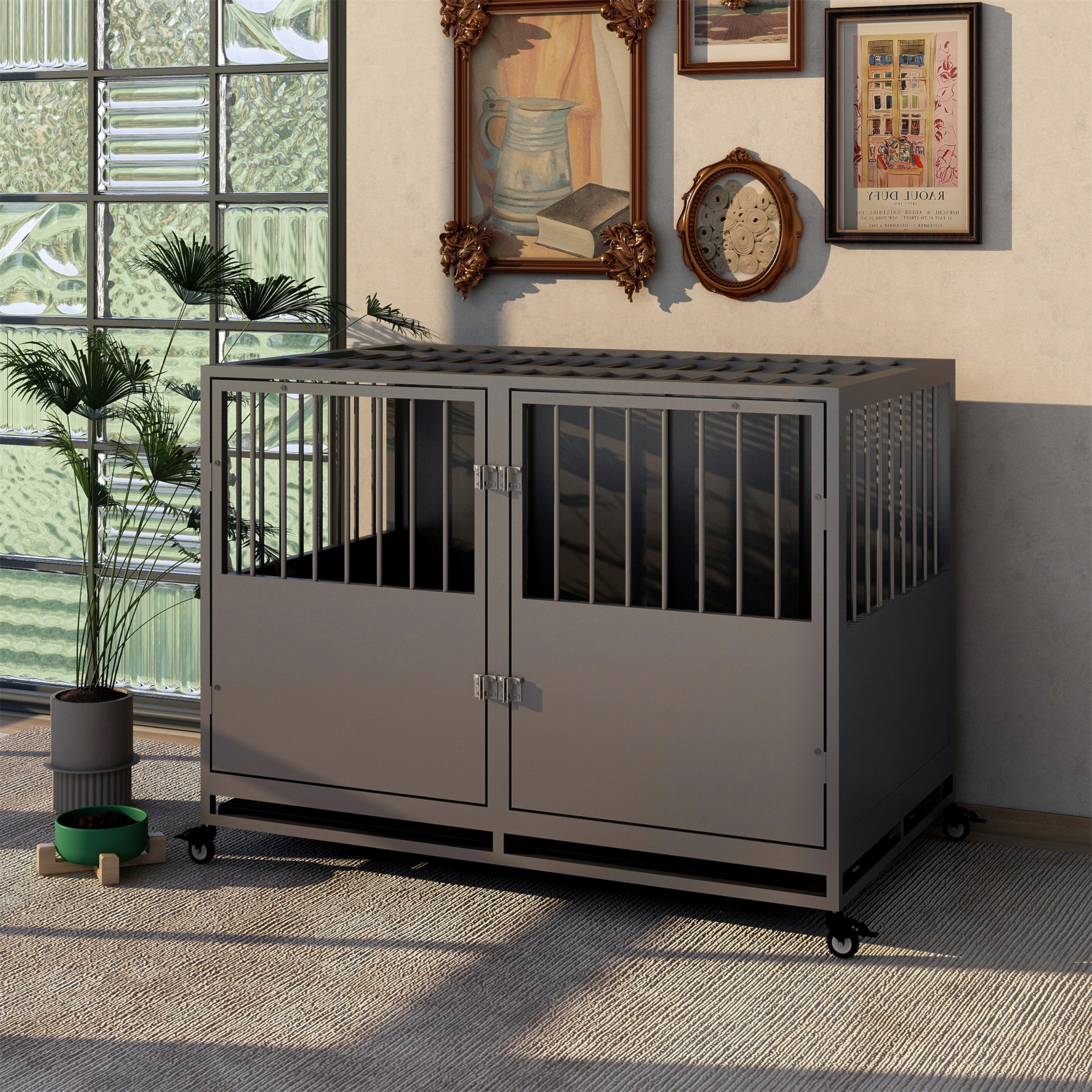 Archie & Oscar™ 48Inch Heavy Duty Dog Crate | Wayfair