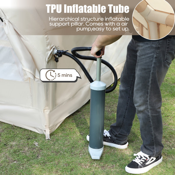 BESUNYST Inflatable Camping Tent with Pump, Inflatable Tents for ...