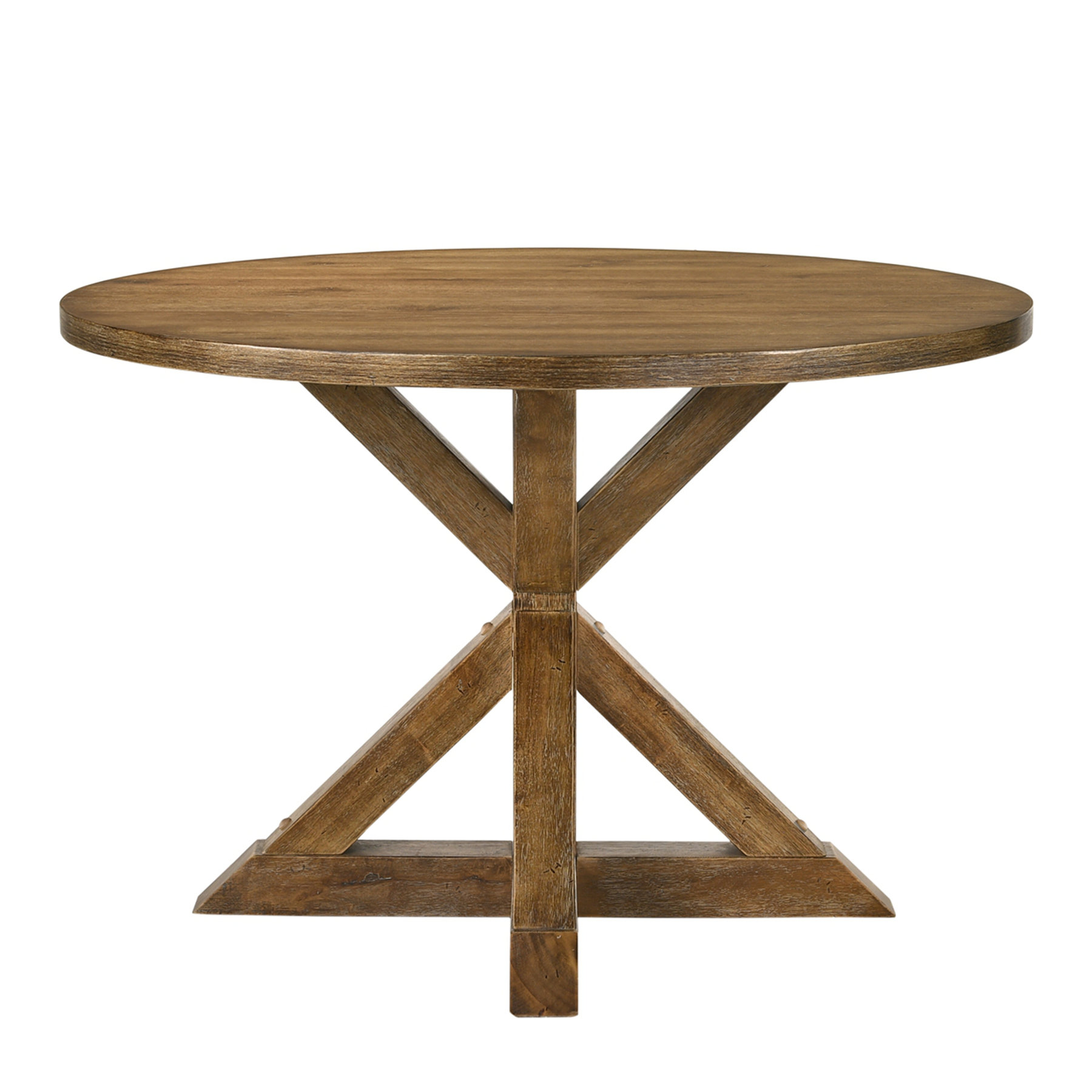 Gracie Oaks Weathered Oak Dining Table | Wayfair