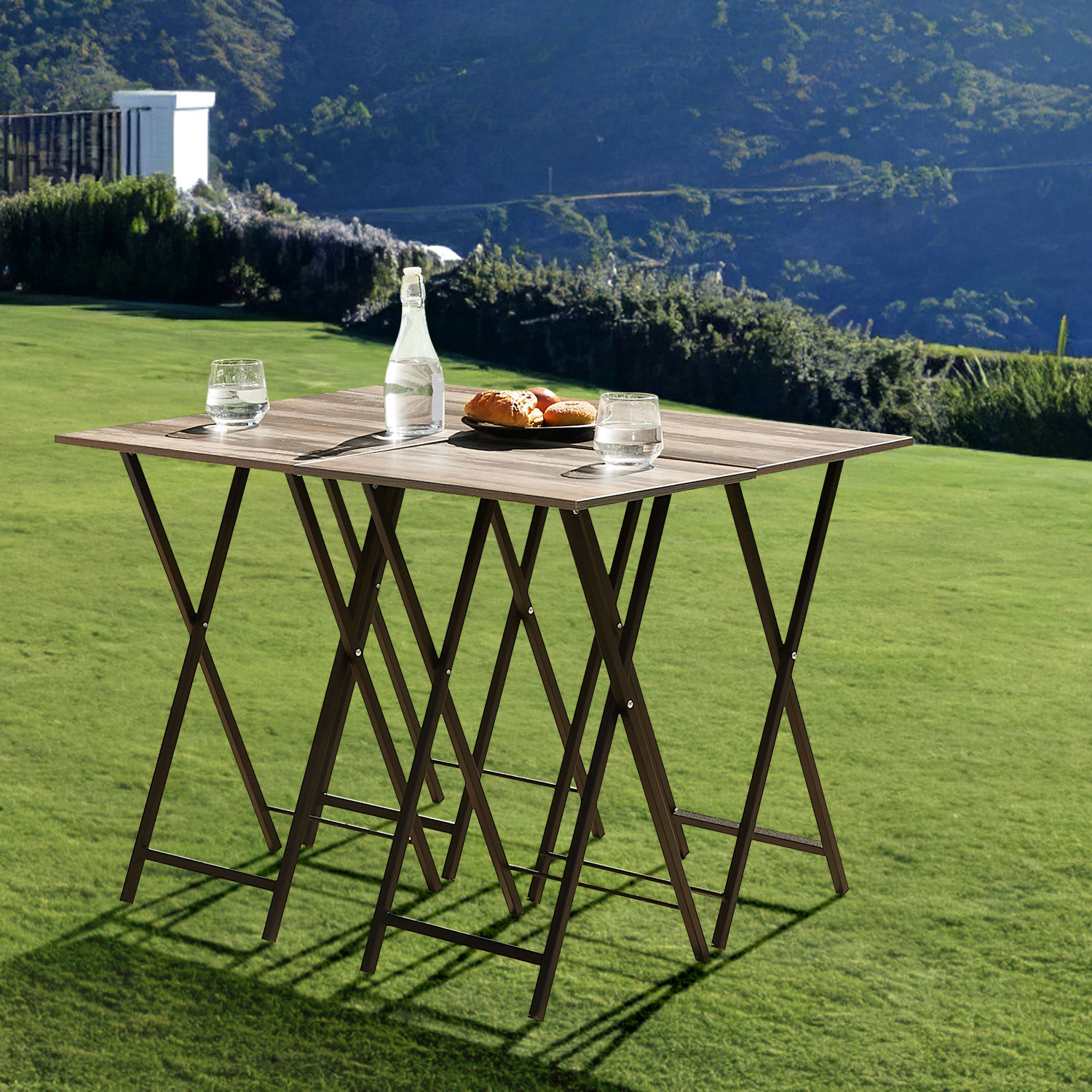 Healthomse 18.9'' Rectangular Portable Folding Table | Wayfair