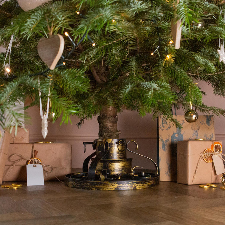 Harbour Housewares - Metal Scroll Christmas Tree Stand - Gold | Wayfair ...