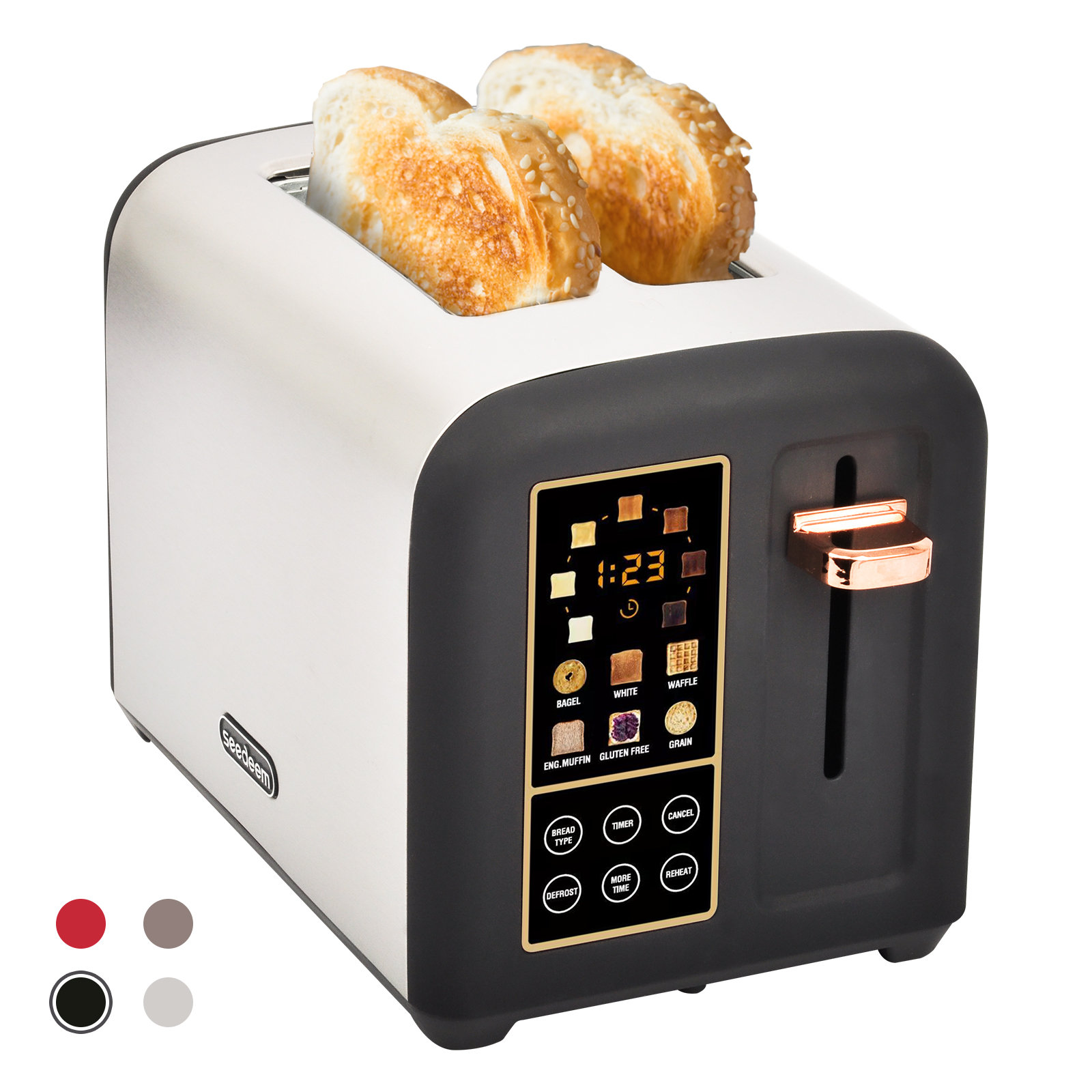 Yukool 2 Slice LCD Display Toaster & Reviews | Wayfair