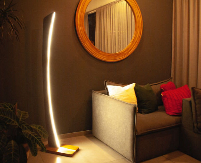 Orren Ellis Adhern 72'' Polished LED Tray Table | Wayfair