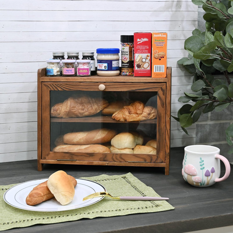 Millwood Pines Wooden Table Top Storage Cabinet, countertop Cabinet ...