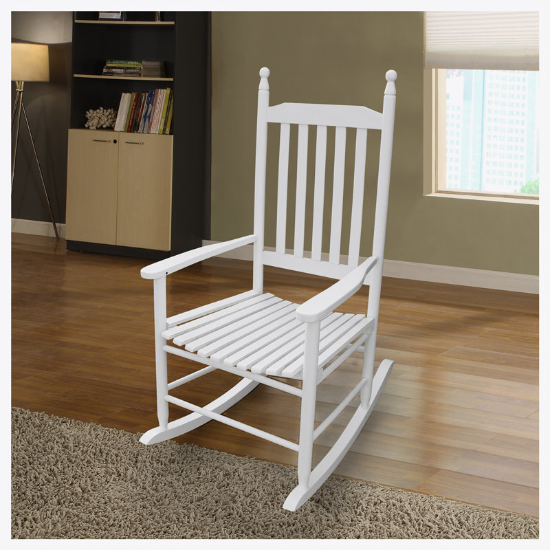 Lark Manor™ wooden porch rocker chair | Wayfair