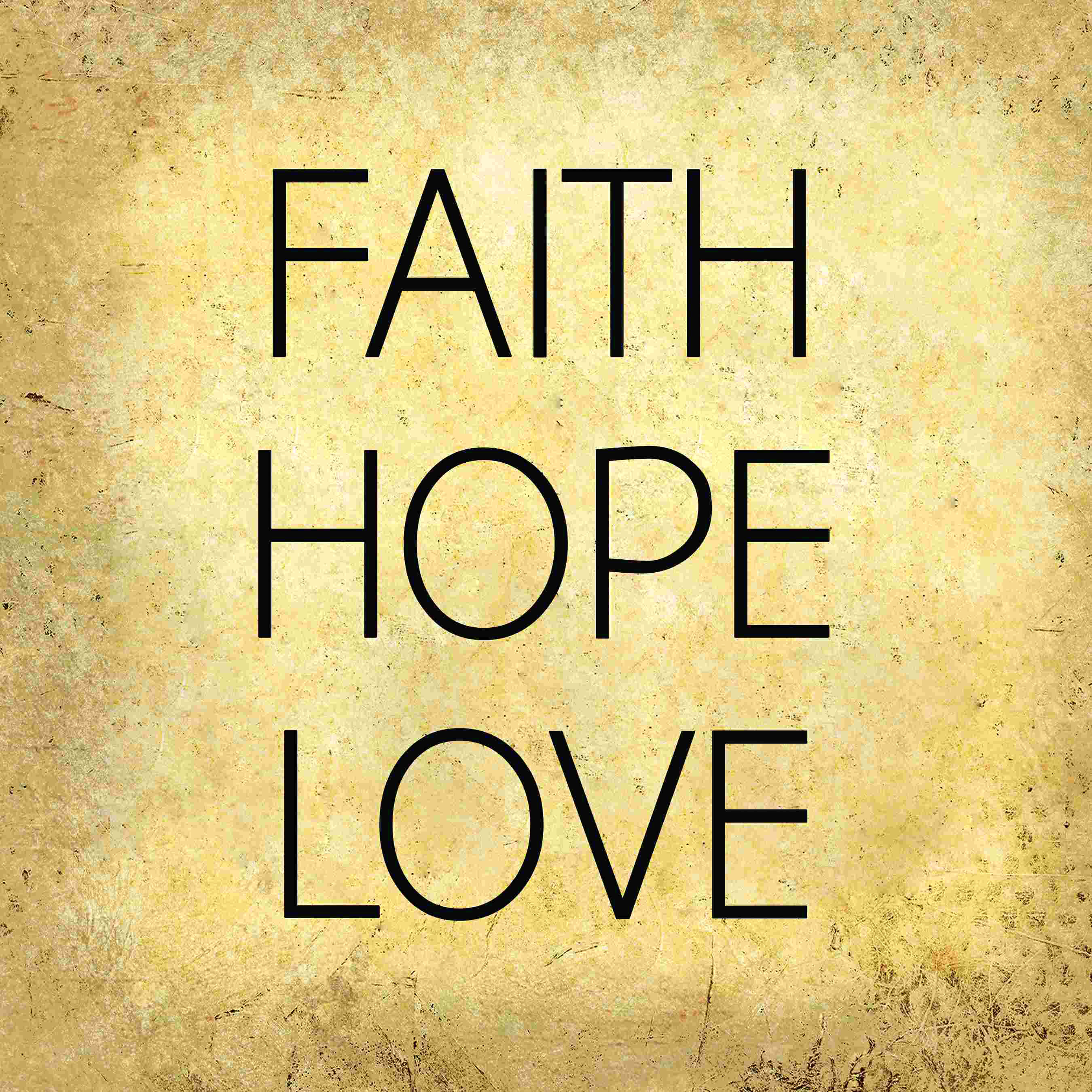 Trinx Faith Hope Love 2 - Wrapped Canvas Textual Art - Wayfair Canada