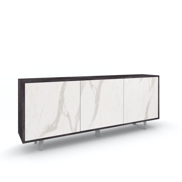 Metro Lane Sideboard 3 Doors Dairis Cement/Calacatta | Wayfair.co.uk
