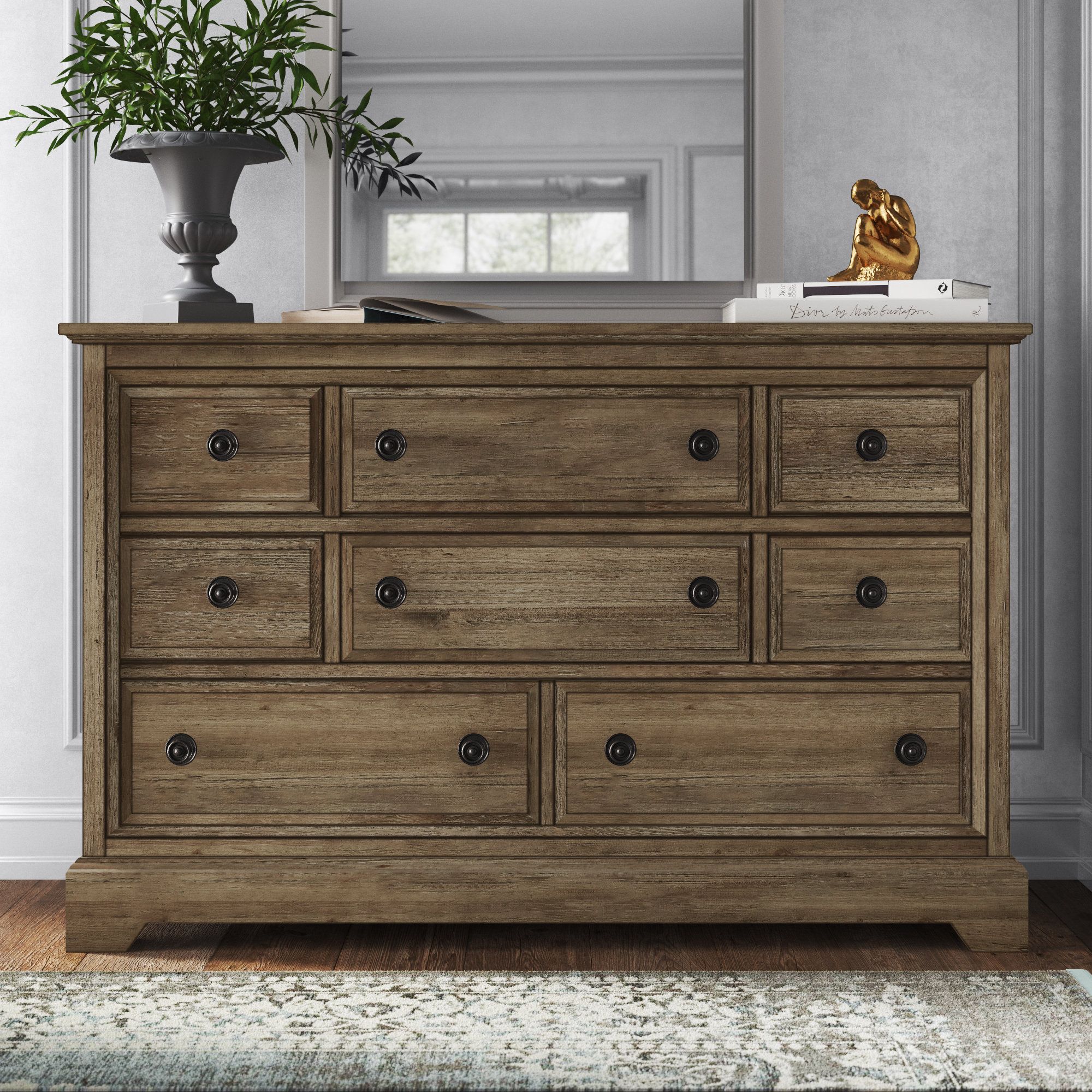 Kelly Clarkson Home Aubrie 8 Drawer Double Dresser & Reviews - Wayfair ...