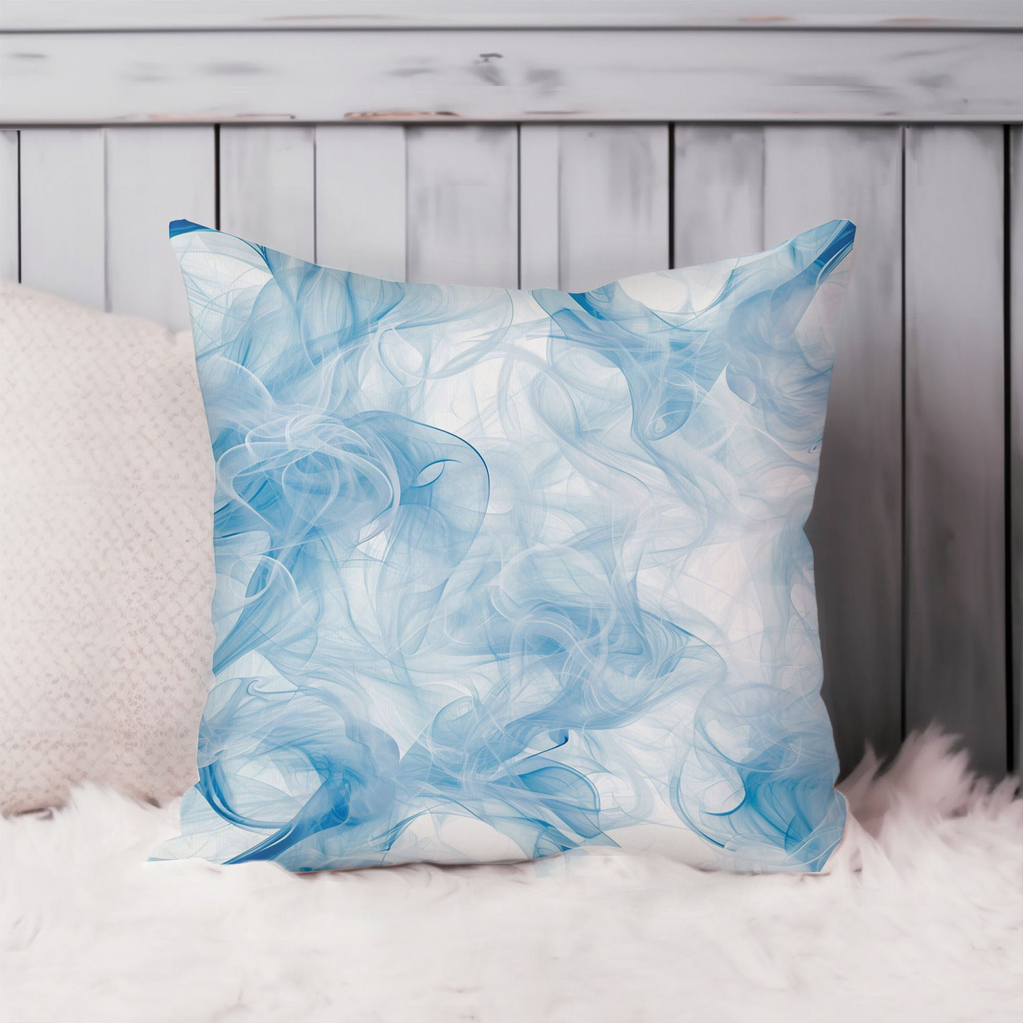 Ethan Taylor Abstract Blue Myst XII Modern | Wayfair