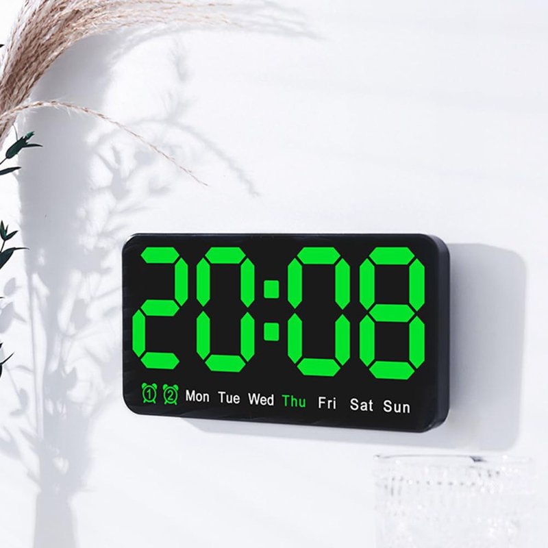 Metro Lane Digital Plastic / Acrylic Electric Alarm Tabletop Clock ...