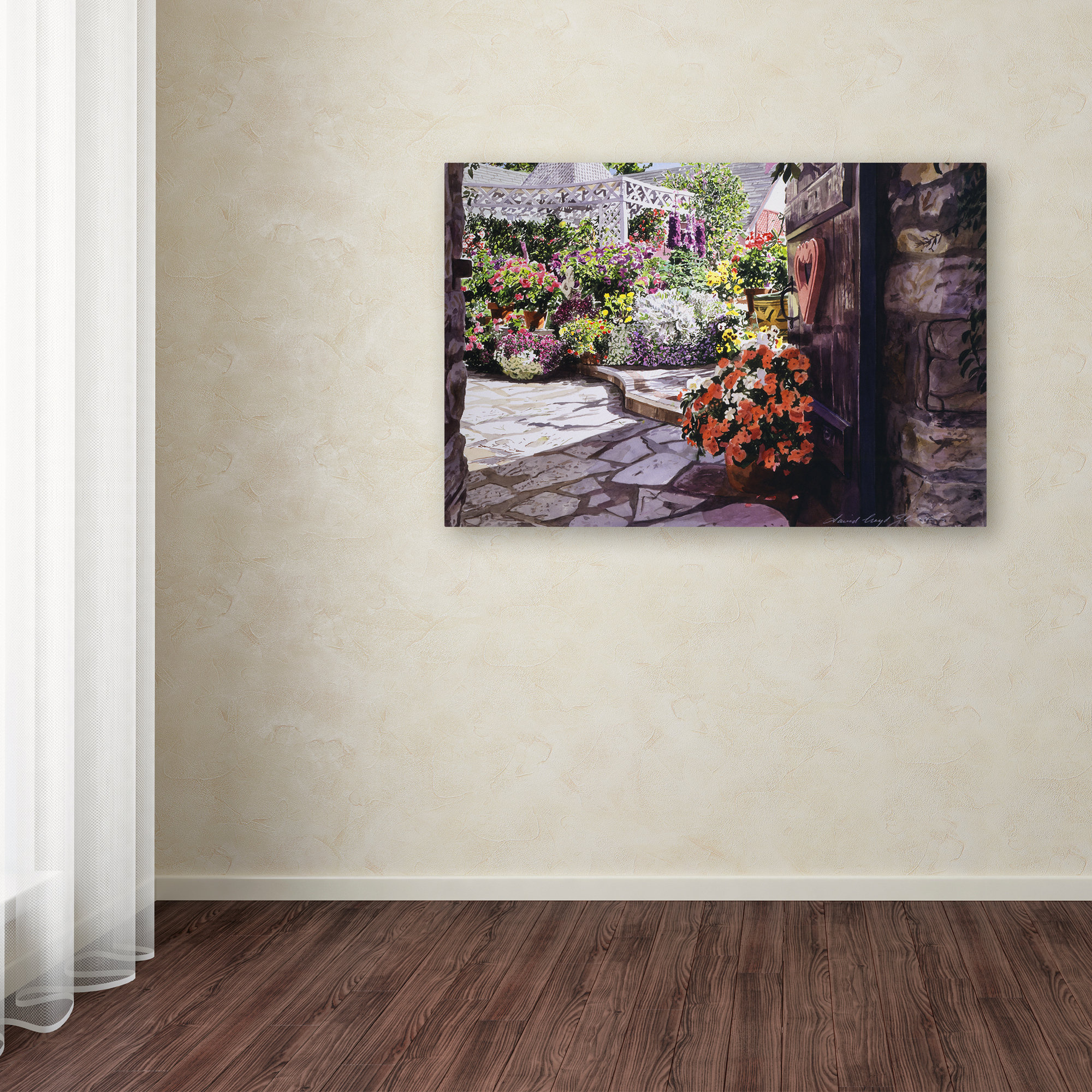 Lark Manor™ Fellman 'Carmel Garden Gate' Print on Wrapped Canvas | Wayfair