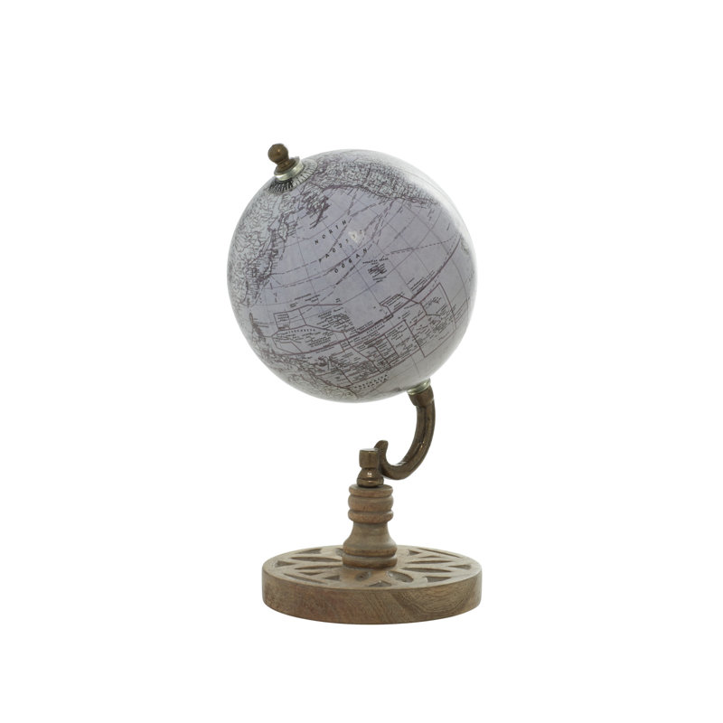 Ophelia & Co. Wood Educational/Geographic Earth Beige Globe & Reviews ...