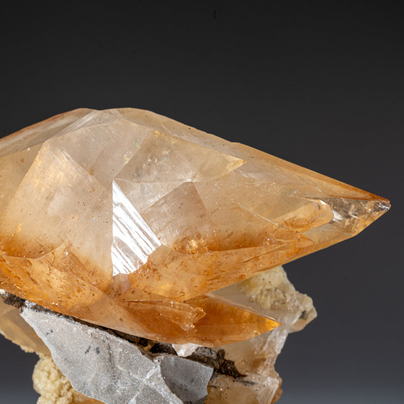 Astro Gallery of Gems Golden Calcite Crystal from Elmwood Mine ...