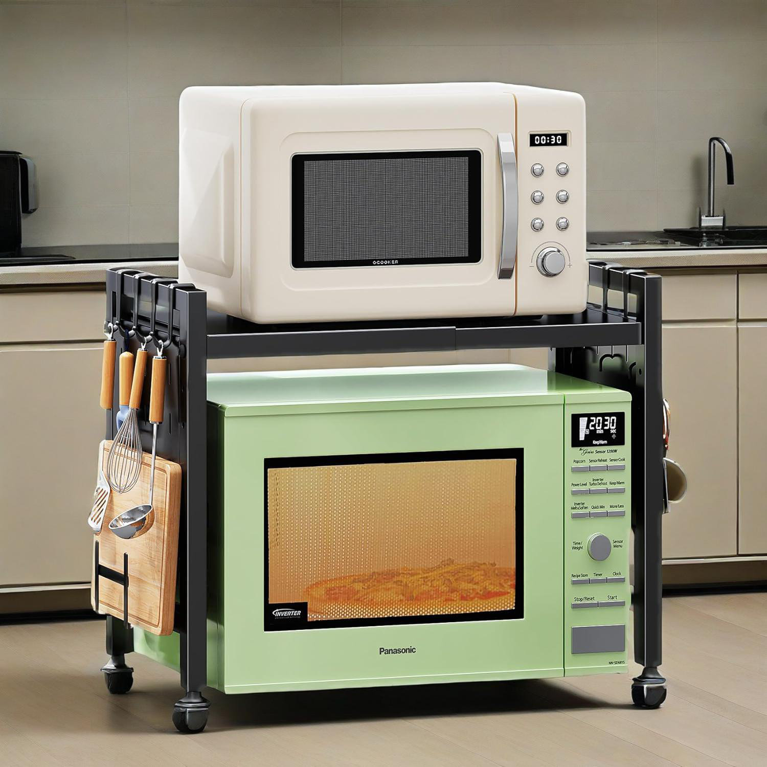 Latitude Run® Expandable Microwave Stand,Adjustable Microwave Oven Rack ...